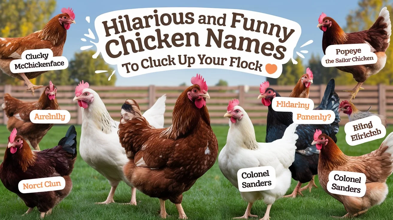 395+Hilarious and Funny Chicken Names to Cluck Up Your Flock