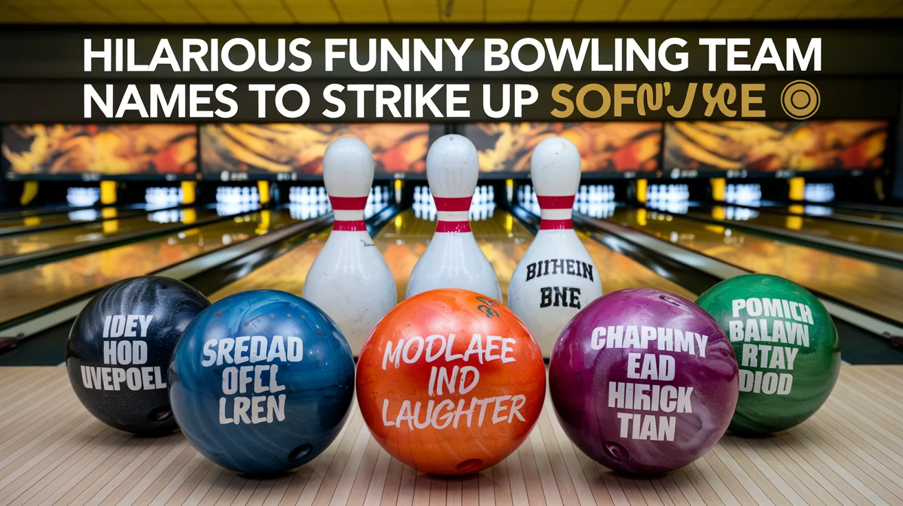 Hilarious funny bowling team names to Strike Up Some Laughter