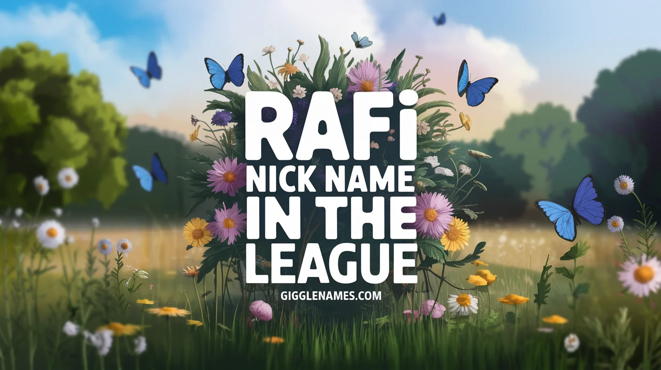 Rafi Nick Name in the League: A Unique Twist of Humor and Character