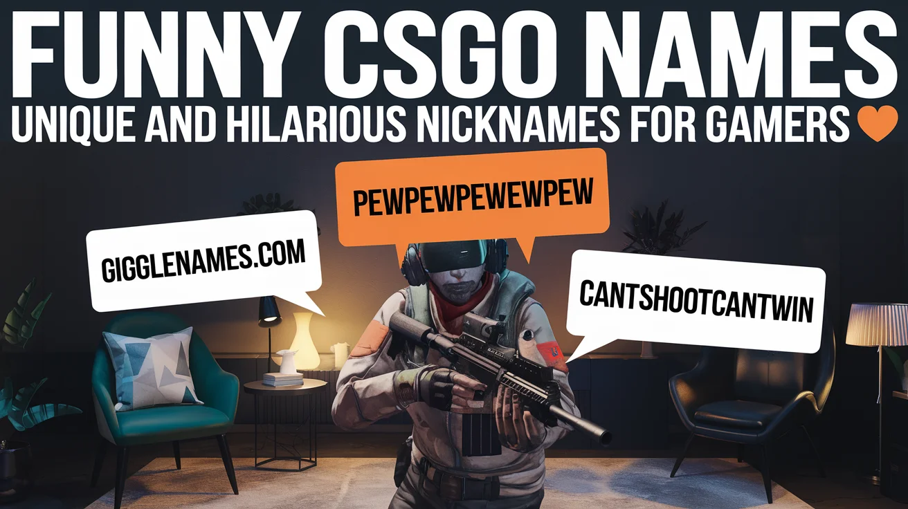 175+Funny CSGO Names: Unique and Hilarious Nicknames for Gamers