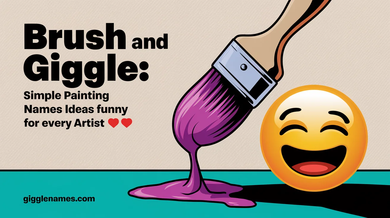 Brush and Giggle: Simple Painting Names Ideas Funny for Every Artist